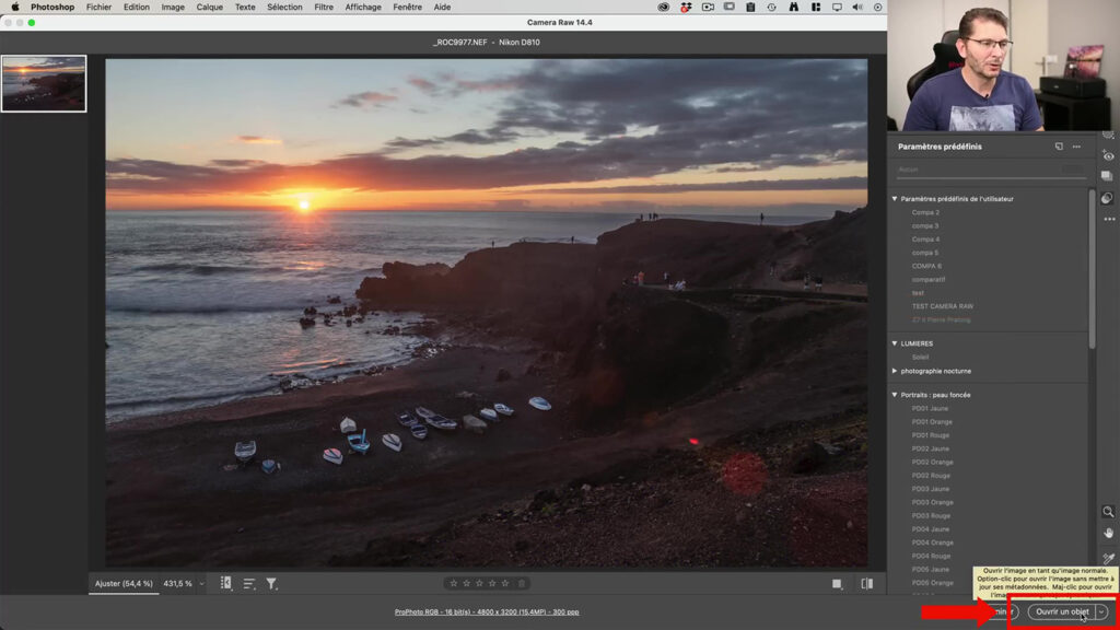 Adobe Camera Raw vs filtre Camera Raw - Olivier Rocq