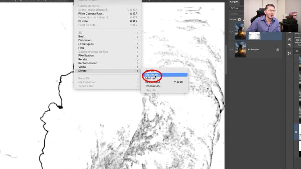 Le masque de contours dans Photoshop