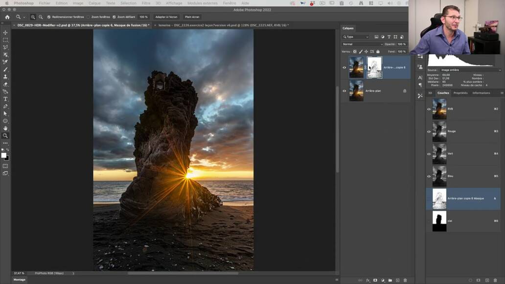 Le masque de contours dans Photoshop