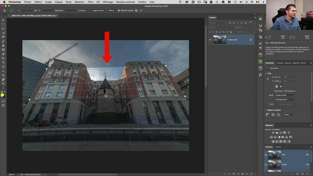 Comment recadrer en perspective dans Photoshop