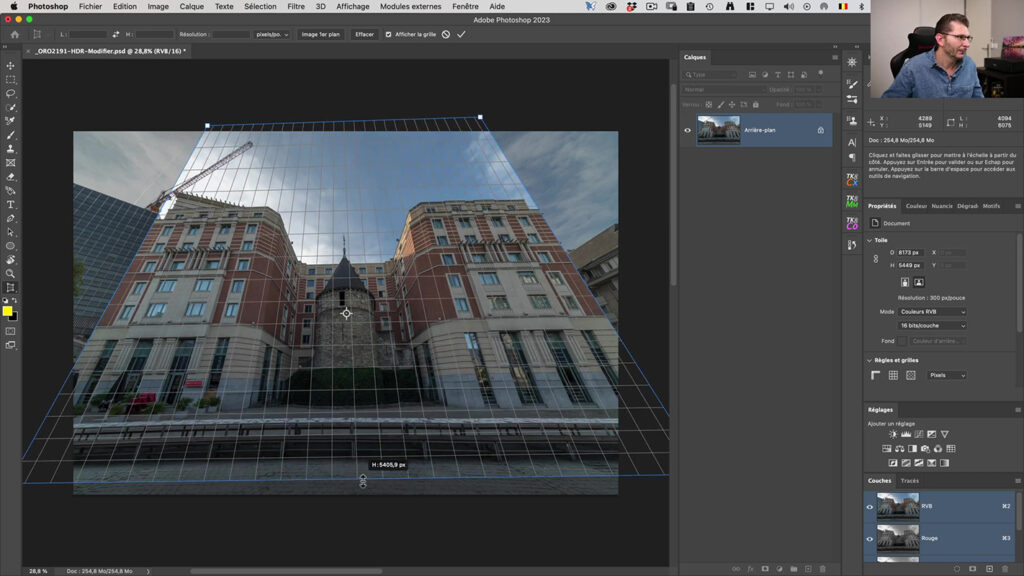 Comment recadrer en perspective dans Photoshop