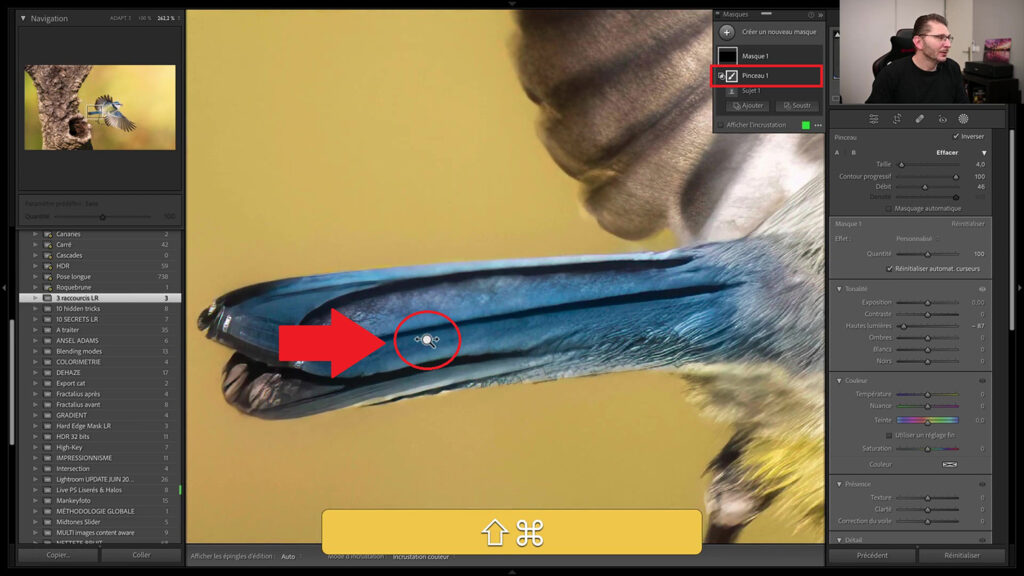 3 raccourcis clavier utiles dans Lightroom