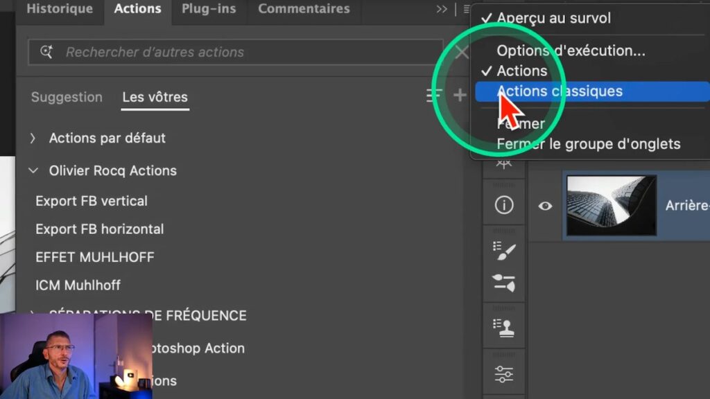 Installer et lancer une action Photoshop – Guide complet